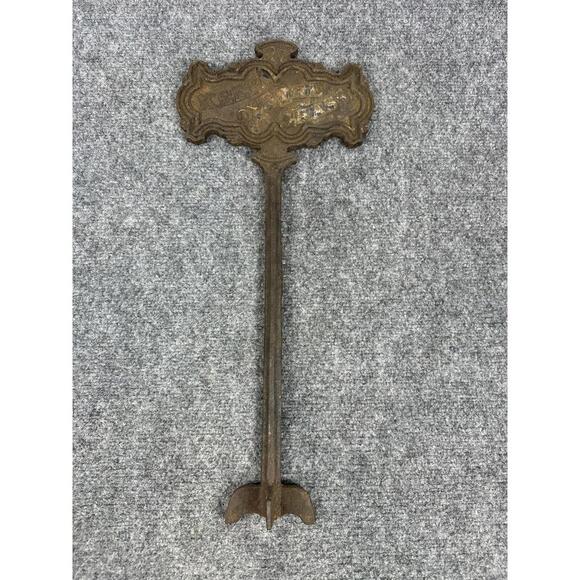 Other | Victorian Embossed Keep Off The Grass Sign Cast Iron Funeral ...